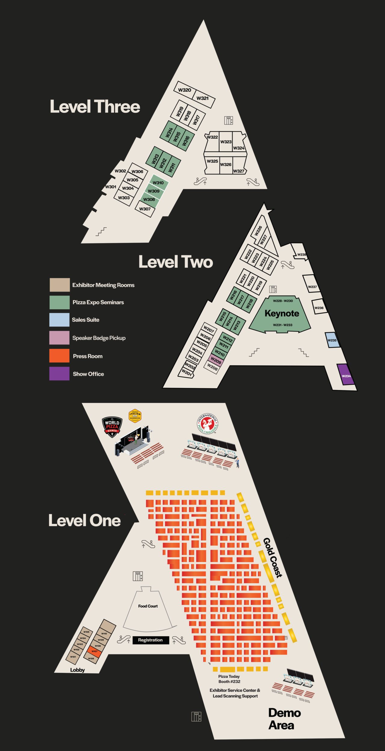 Venue Map | The International Pizza Expo